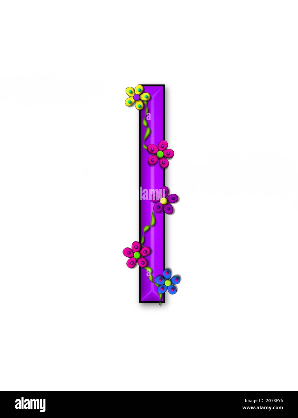 The Letter I In Purple