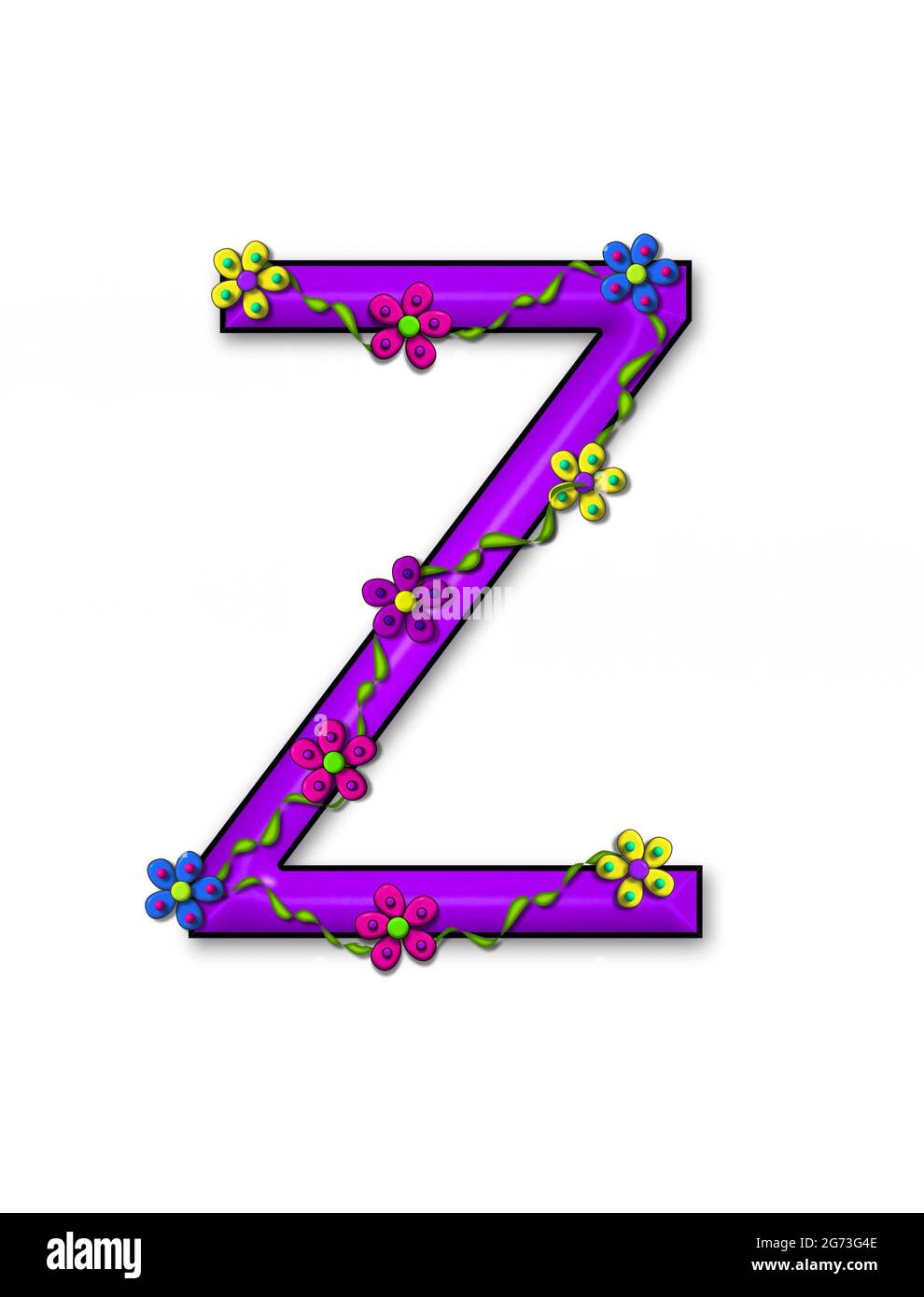 Purple Letter Z