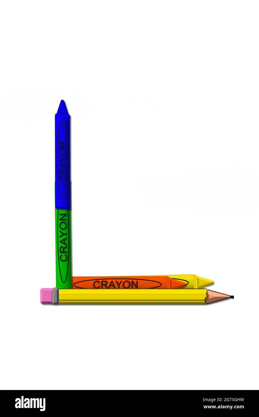 L school supplies hi-res stock photography and images - Alamy
