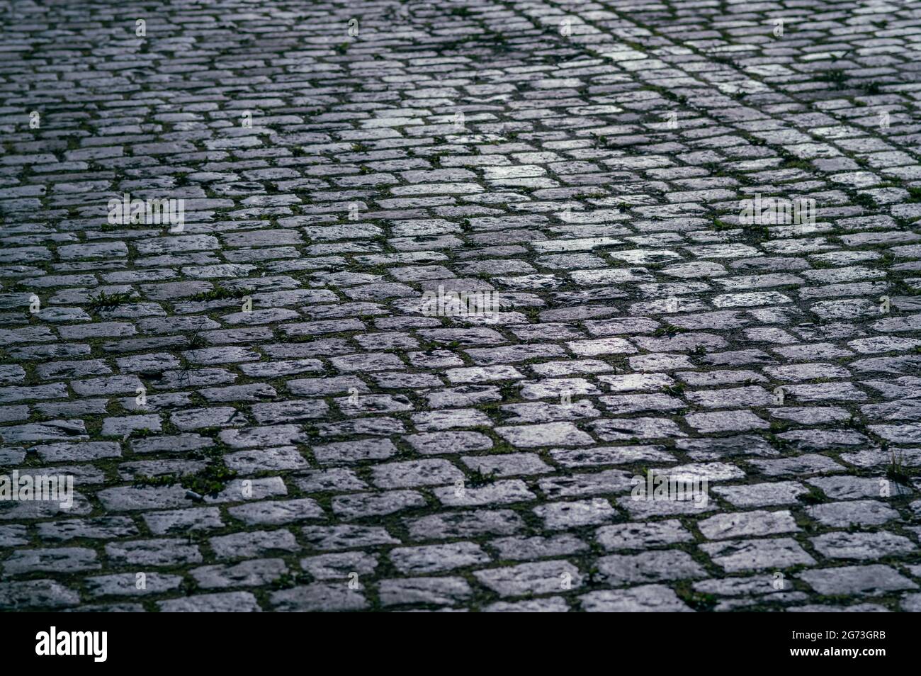 Close up shot of a brick street Stock Photo - Alamy