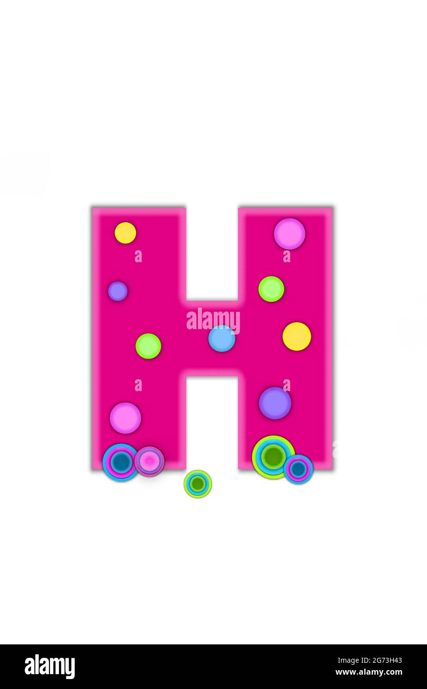 Hot Pink Letter H