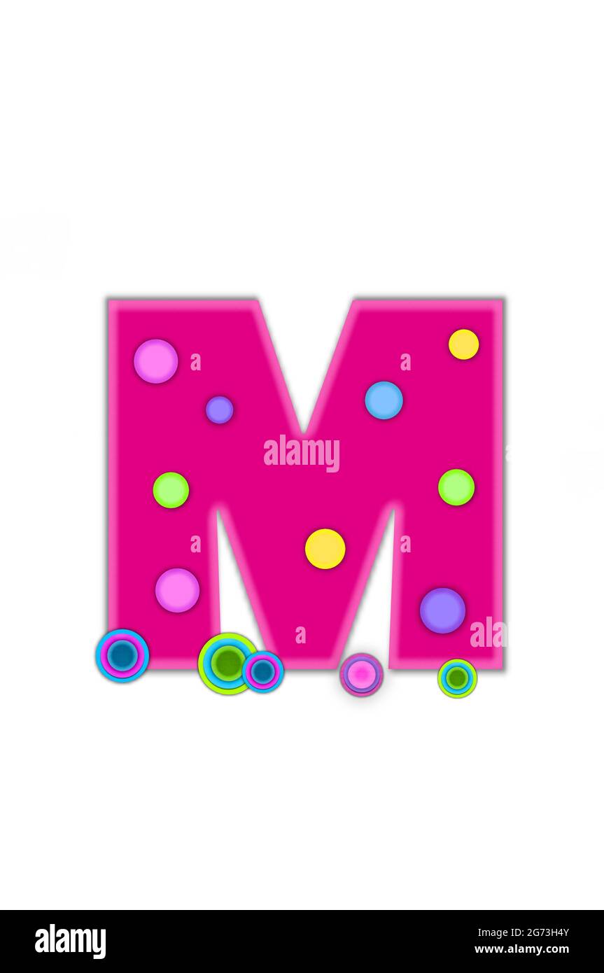 The Letter A In Hot Pink
