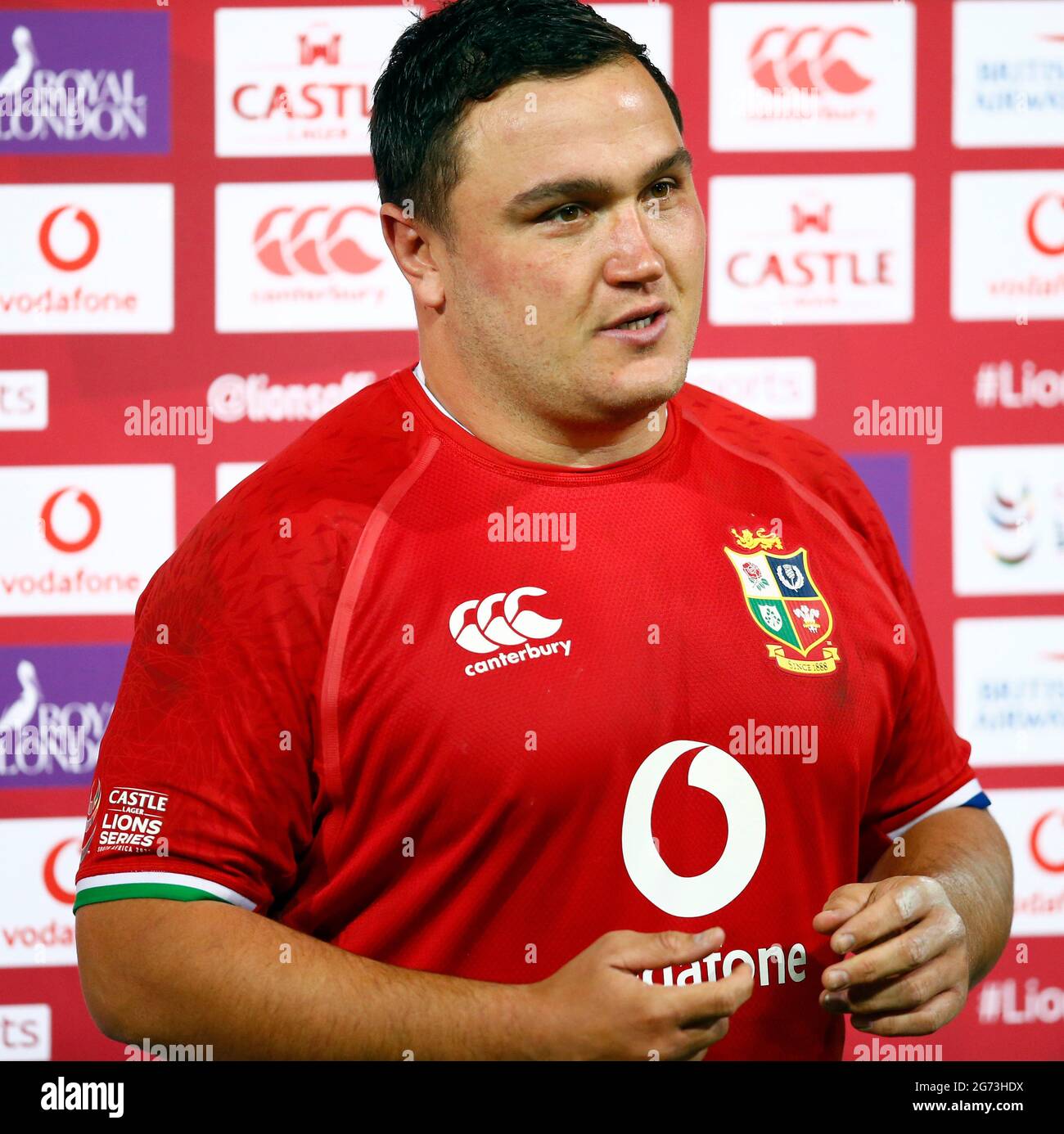 Jamie George of the British and Irish Lions during the Castle Lager ...