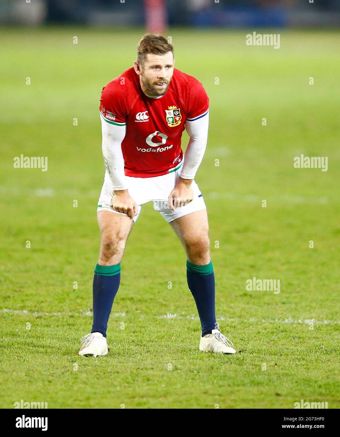 Elliot Daly of the British and Irish Lions during the Castle Lager ...