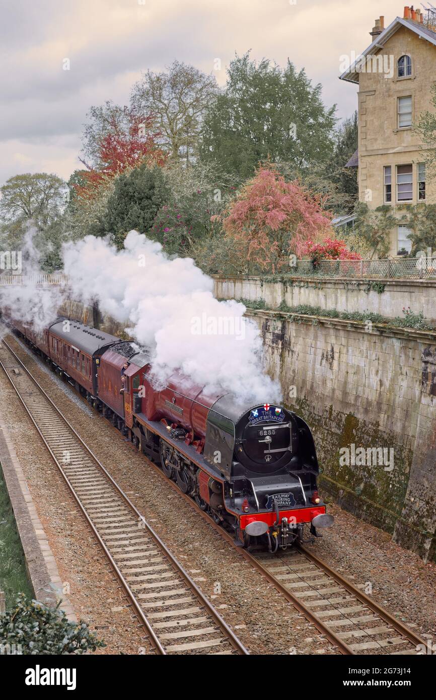 duchess of sutherland steam train Stock Photo - Alamy