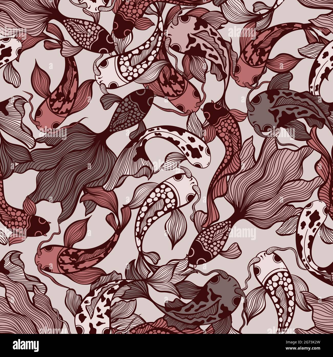 Japanese Koi Pattern