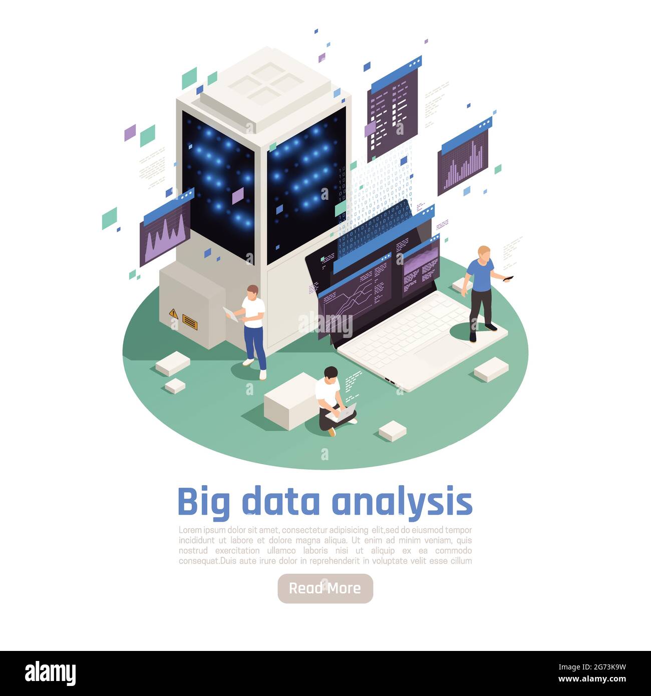 Big data service isometric composition with compute and storage ...