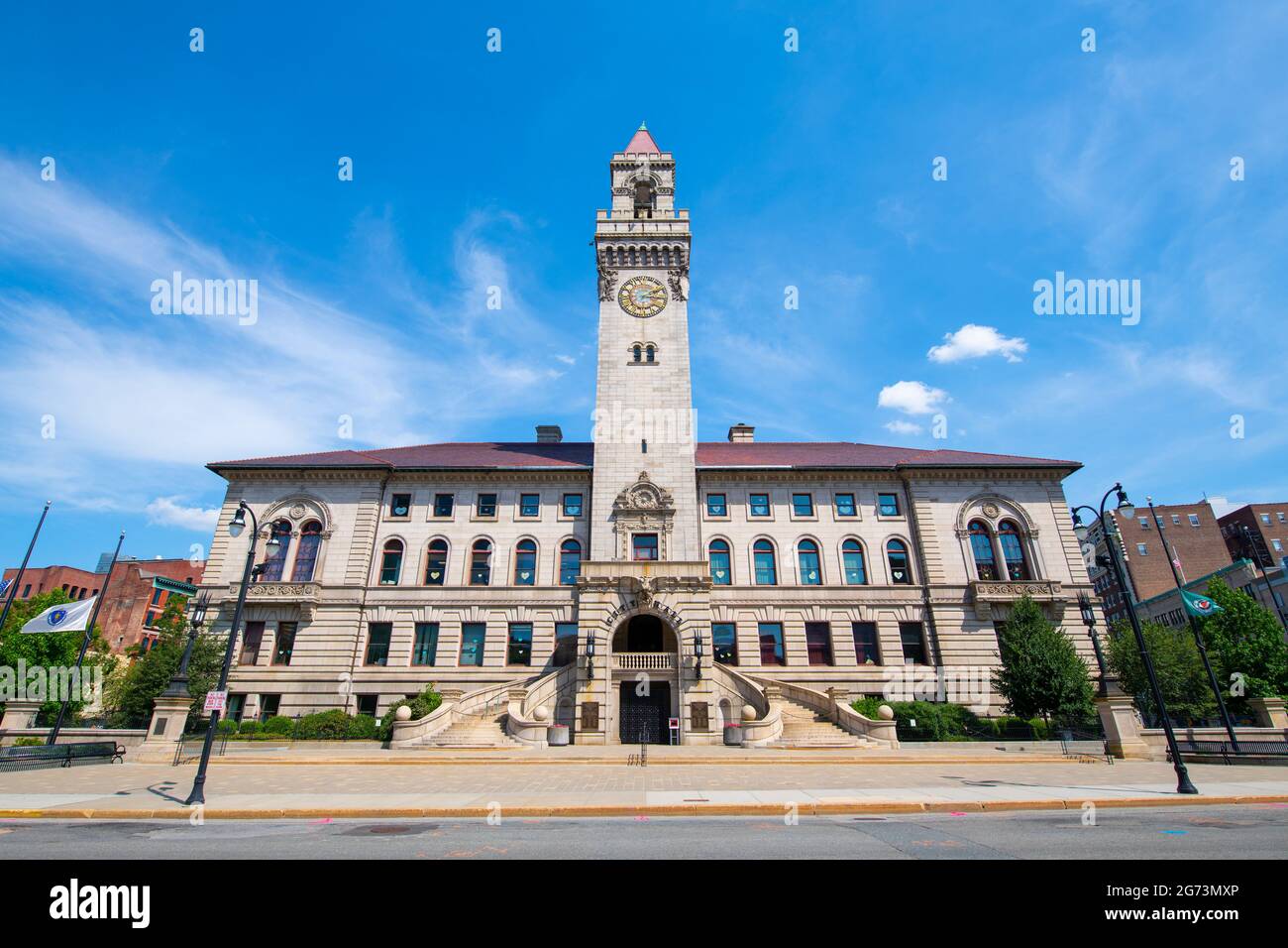 Worcester City Hall at 455 Main Street in downtown Worcester, Massachusetts MA, USA. Worcester ...
