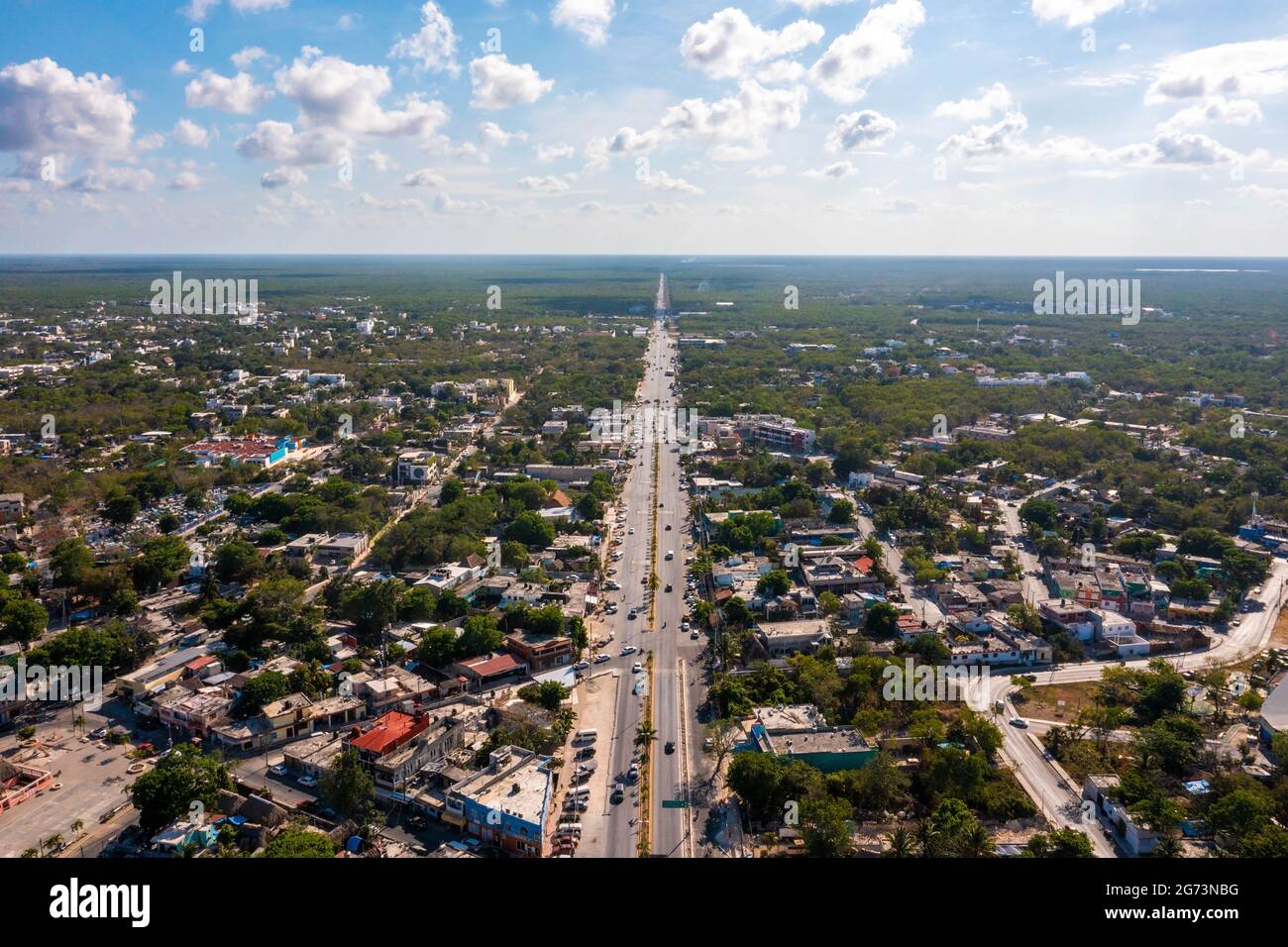 Mexico temple aerial beach hi-res stock photography and images - Alamy