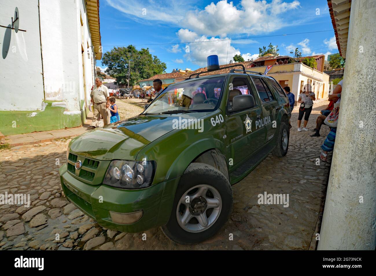 Cuba police car hi-res stock photography and images - Alamy