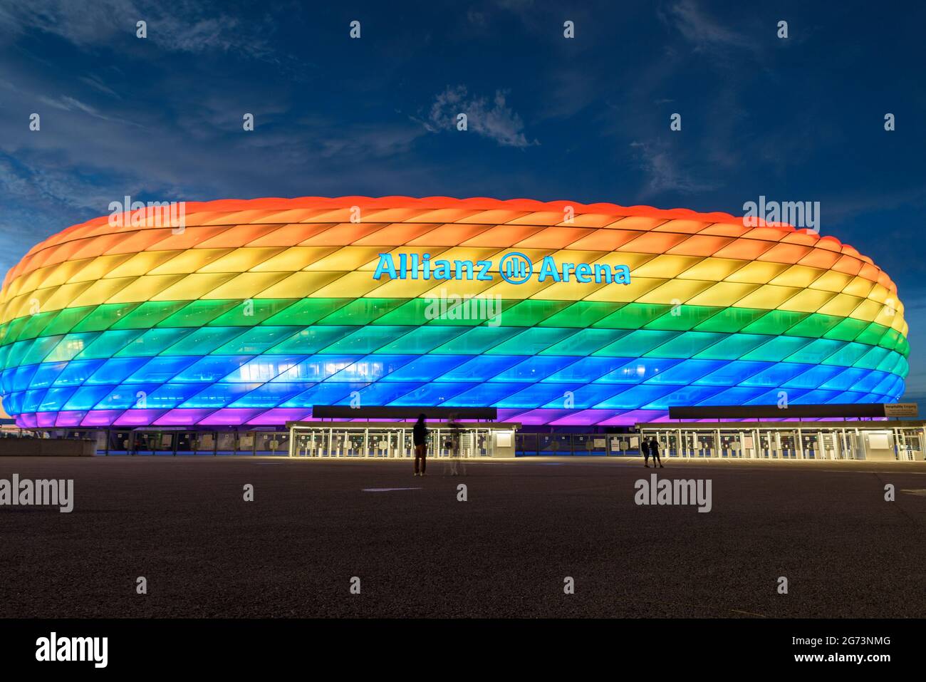 Munich allianz arena rainbow hi-res stock photography and images - Alamy