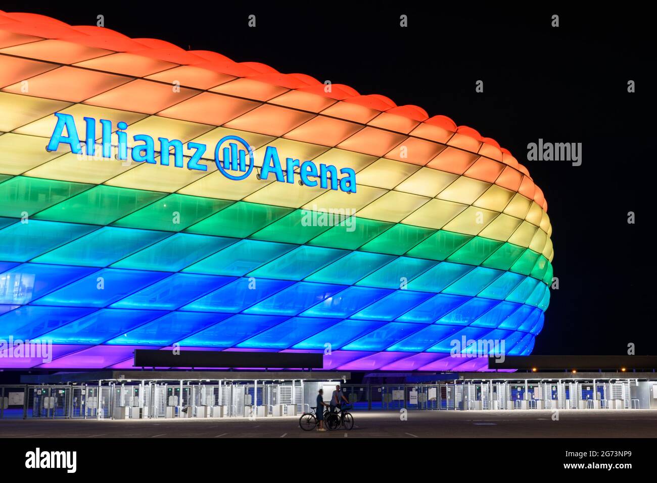 Munich allianz arena rainbow hi-res stock photography and images - Alamy