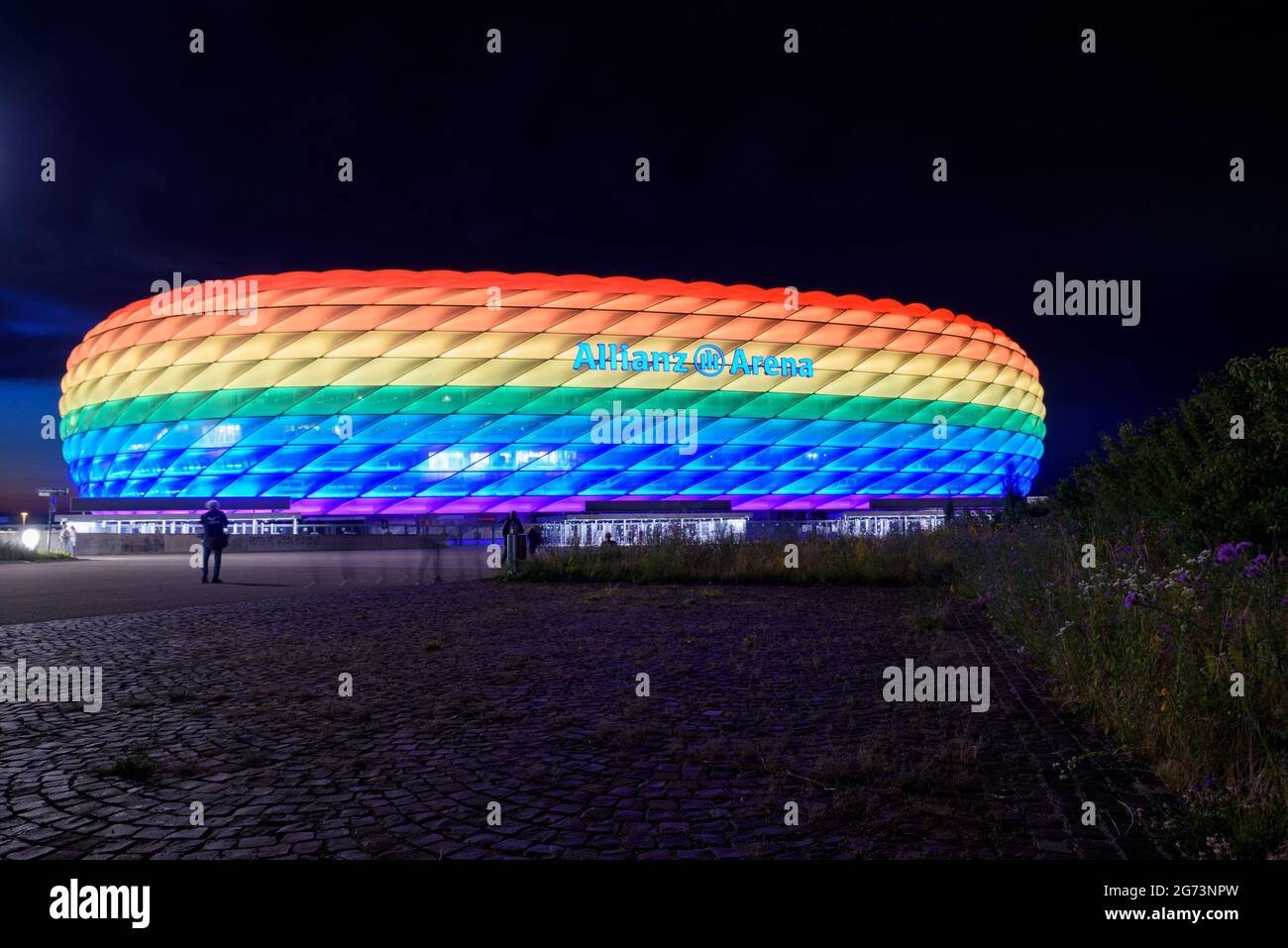 Allianz arena rainbow hi-res stock photography and images - Alamy