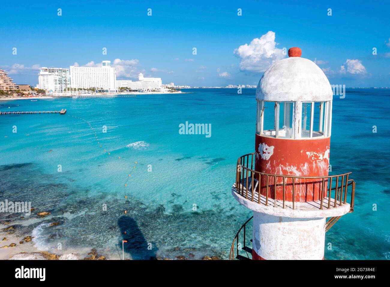 Mexico punta cancun lighthouse hi-res stock photography and images - Alamy