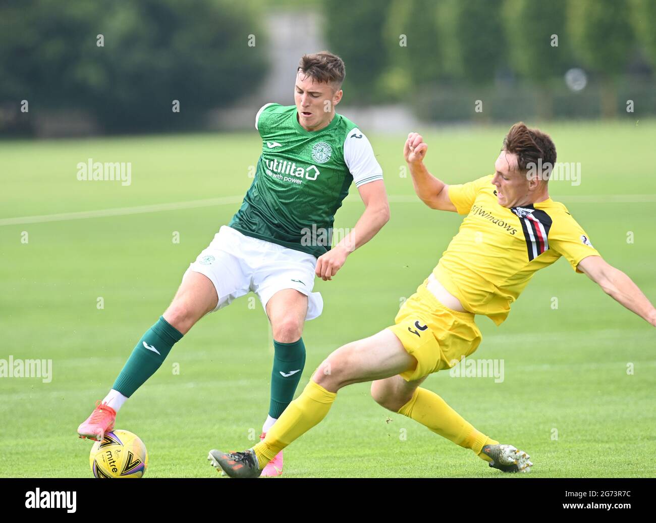 Tranent, Ormiston, East Lothian.Scotland. UK .3rd July 21 Hibernian vs ...