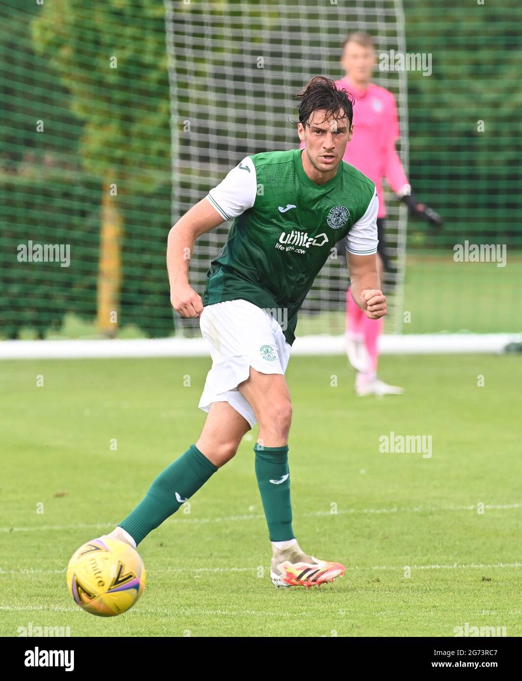 Tranent, Ormiston, East Lothian.Scotland. UK .3rd July 21 Hibernian vs ...