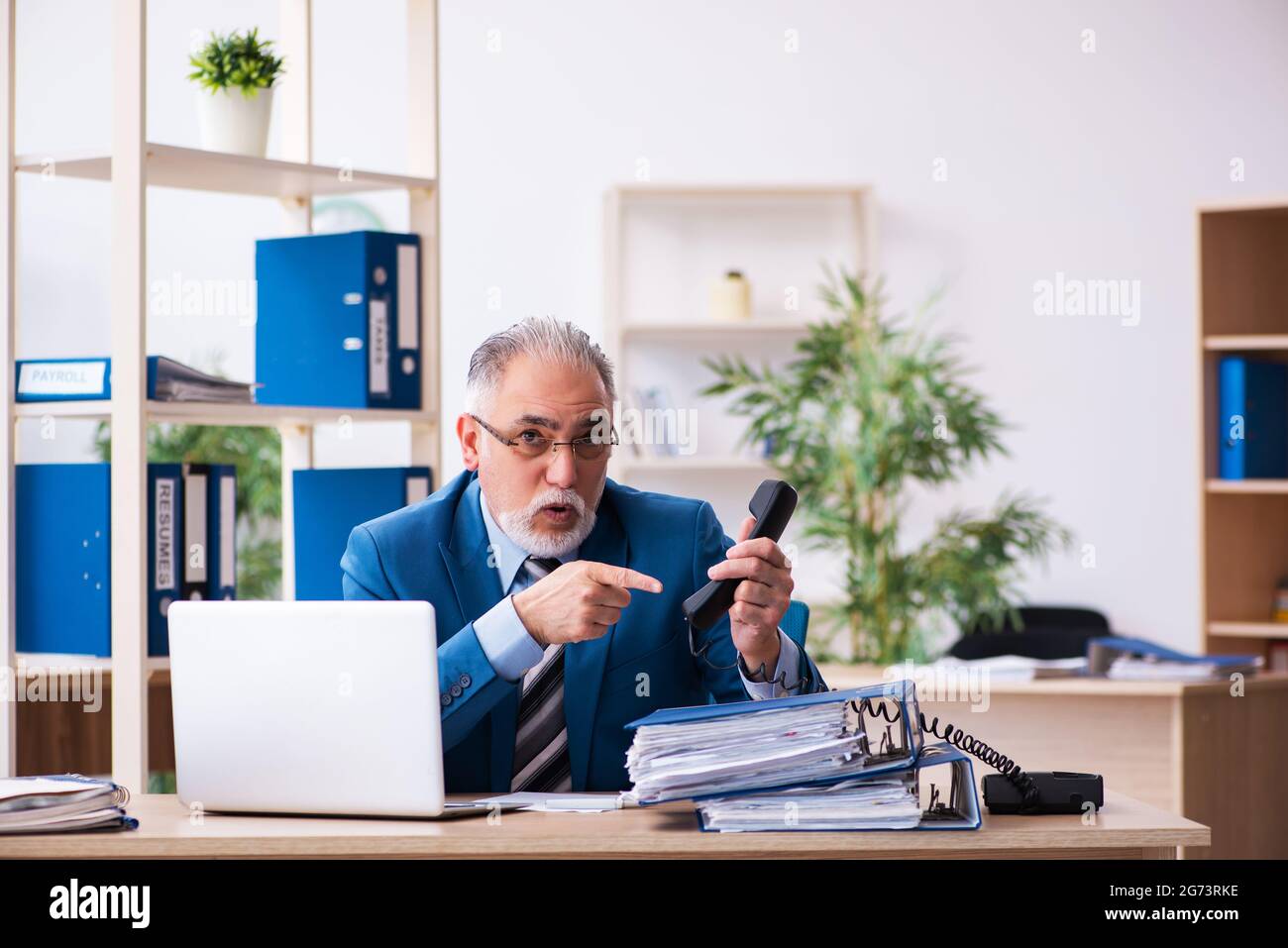 Upset senior business man showing hi-res stock photography and images ...
