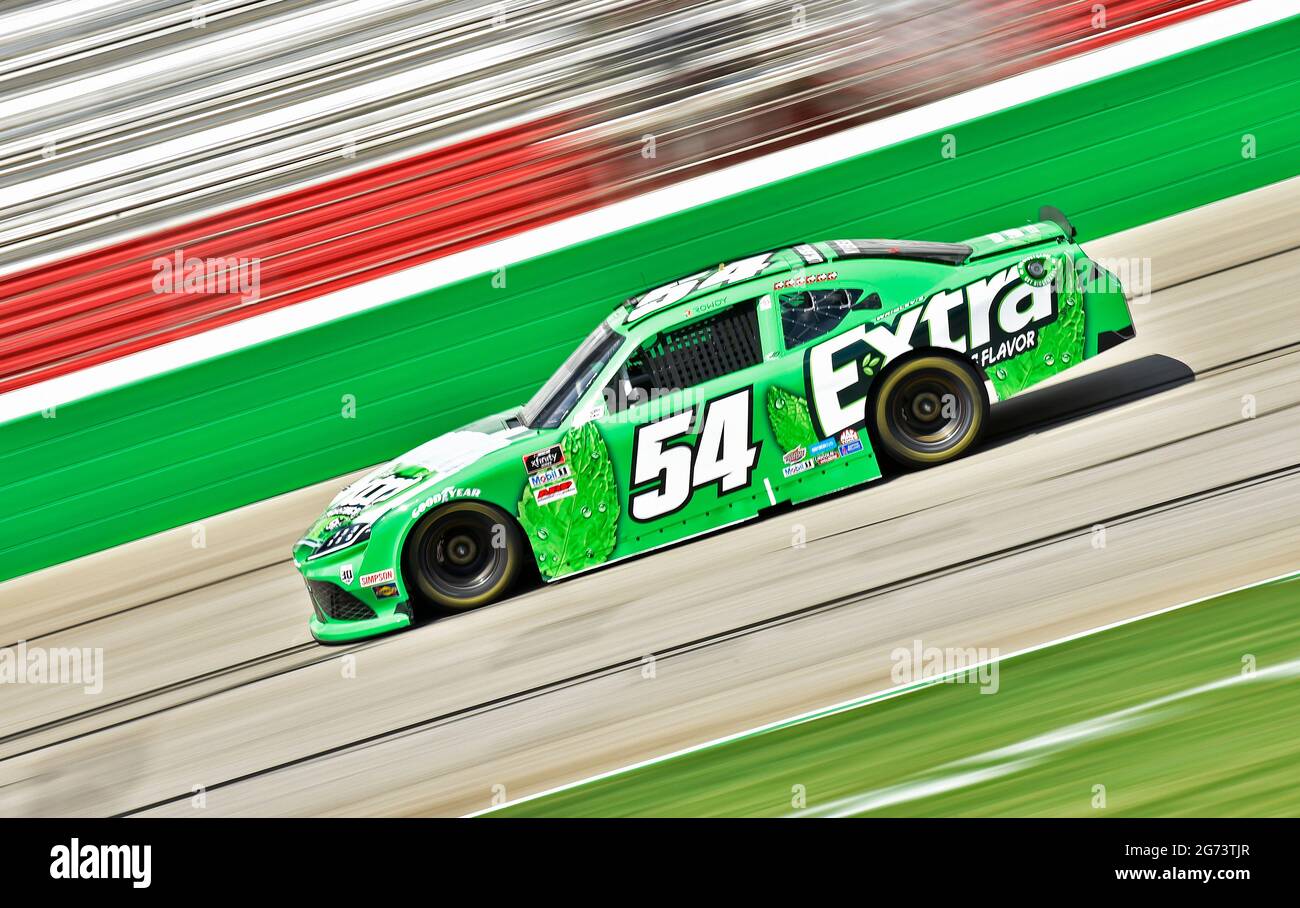 July 10, 2021: NASCAR Xfinity Series driver Kyle Busch drives the Extra ...