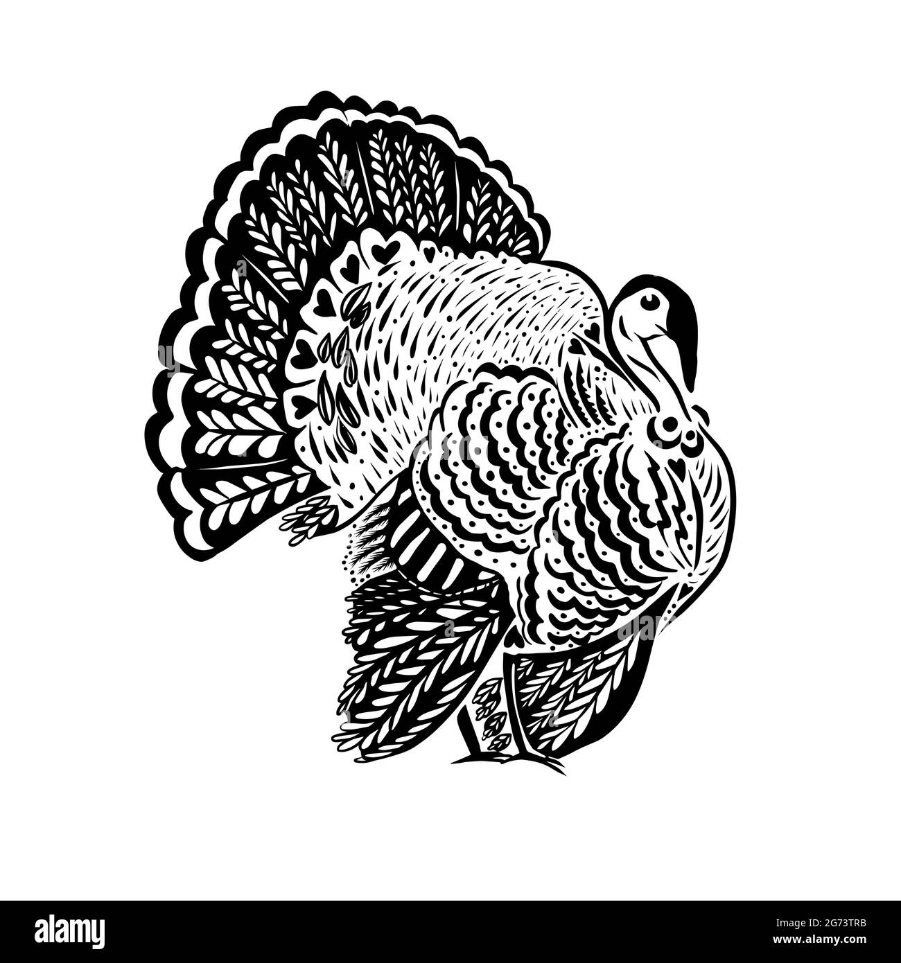 Turkey is a graphic object. Happy Thanksgiving. Vector illustration ...