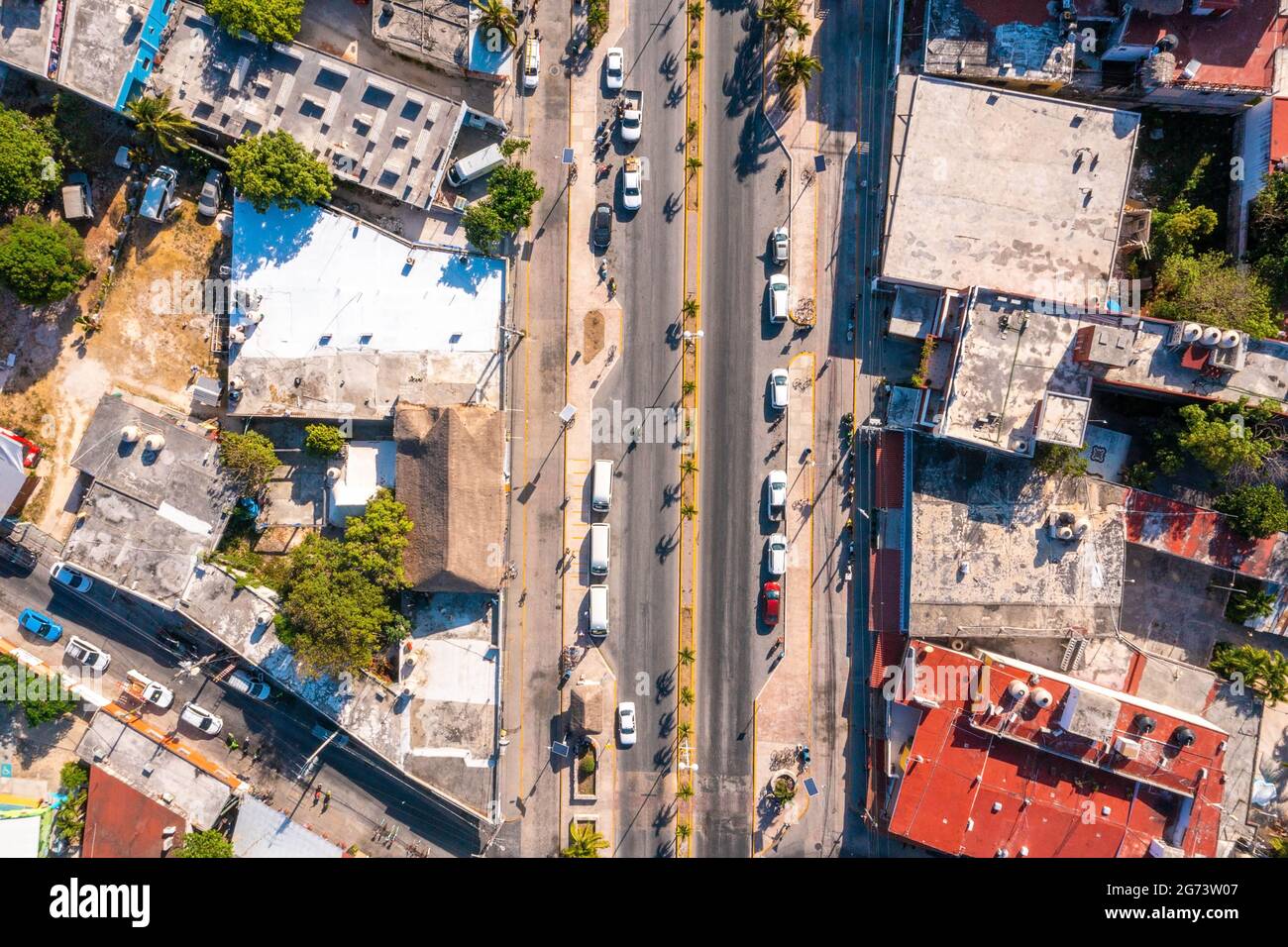 Aerial view mayan ruins tulum hi-res stock photography and images - Alamy