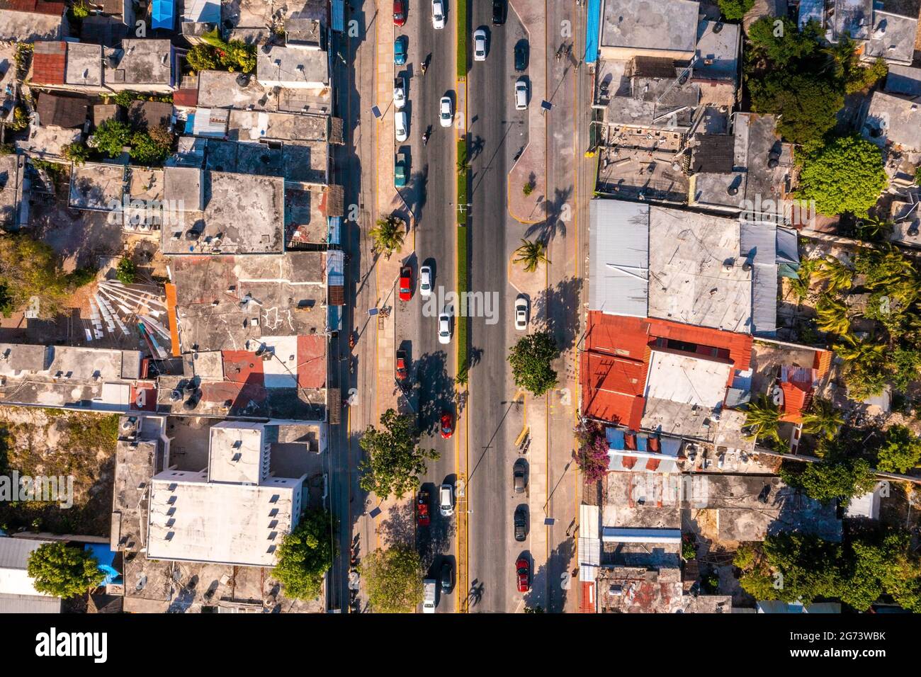 Aerial view mayan ruins tulum hi-res stock photography and images - Alamy