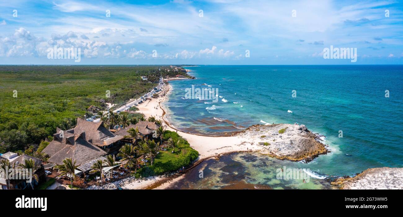 Tulum aerial hi-res stock photography and images - Alamy