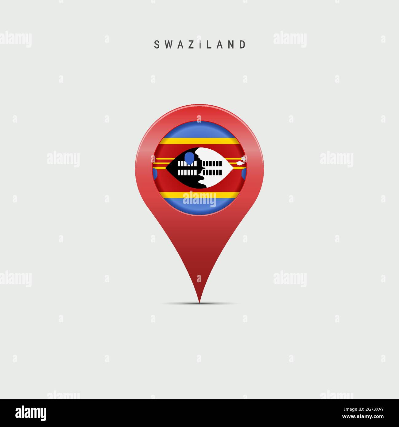 3d eswatini map hi-res stock photography and images - Alamy
