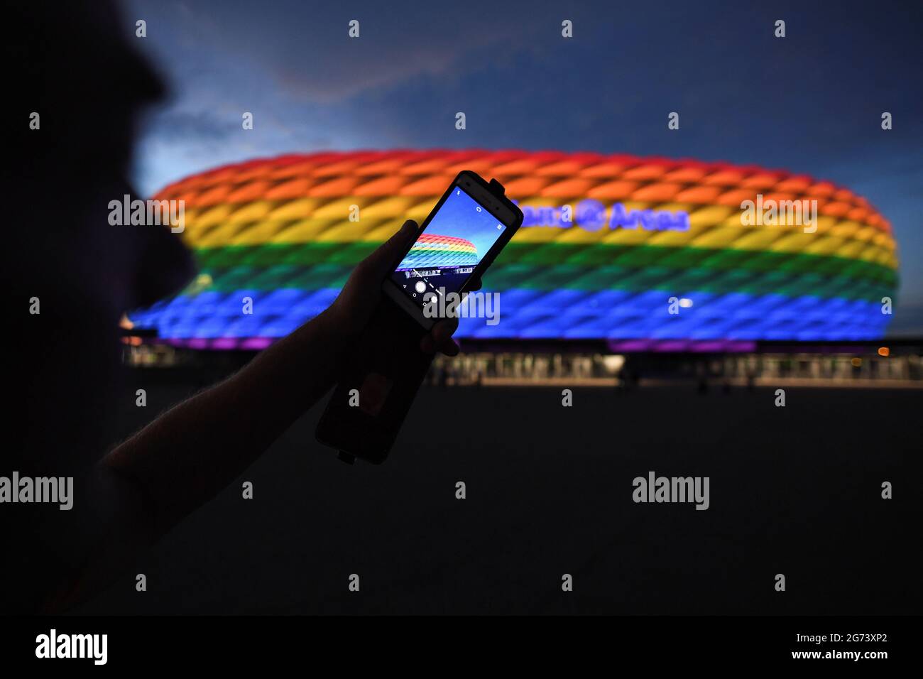 Allianz arena rainbow hi-res stock photography and images - Alamy