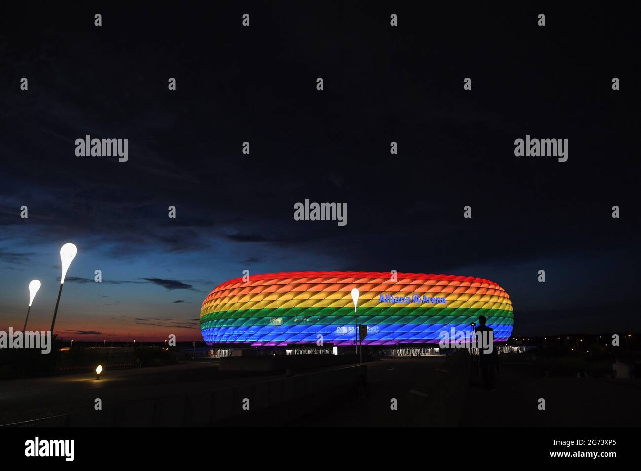 Allianz arena rainbow hi-res stock photography and images - Alamy