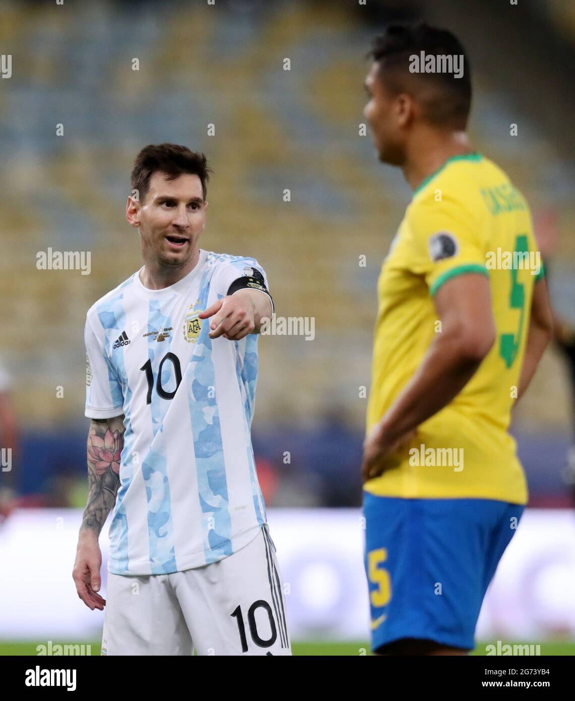 Messi copa america final 2021 hi-res stock photography and images - Alamy