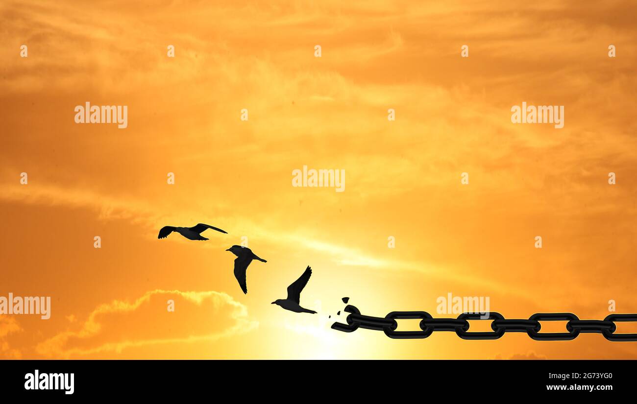 Break free chains hi-res stock photography and images - Alamy