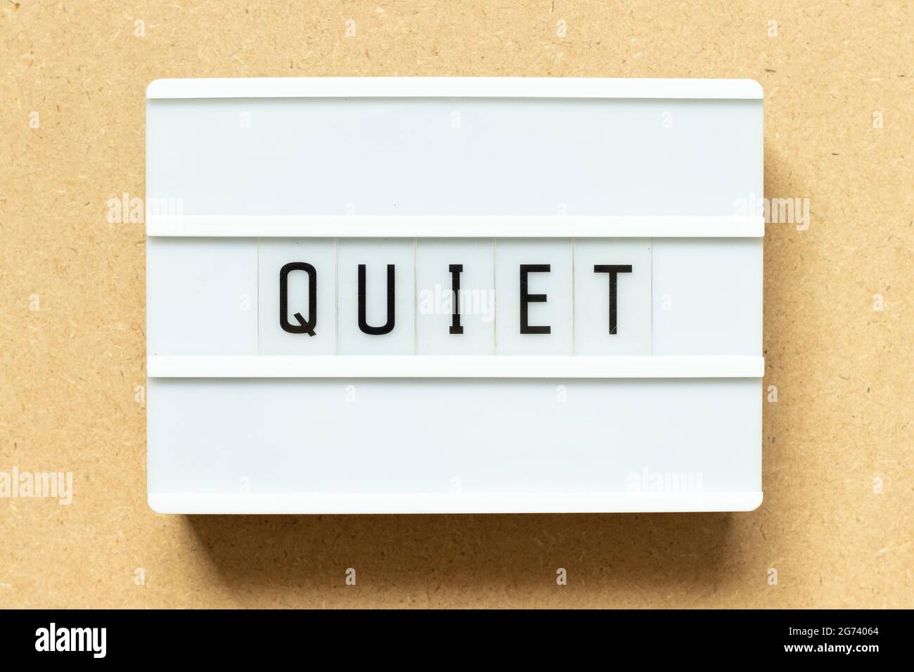 Keep quiet word hi-res stock photography and images - Alamy