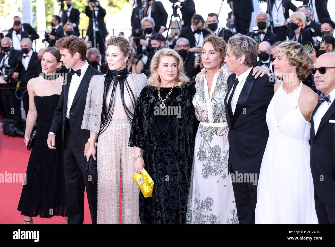 Cannes, France. 10th July, 2021. CANNES - JULY 10: Gabriel Sara, Benoit ...