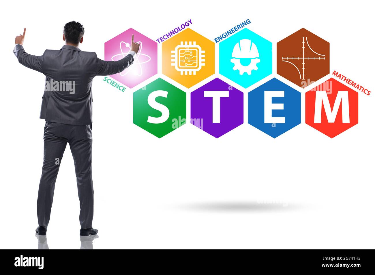 Business people in the STEM education concept Stock Photo - Alamy