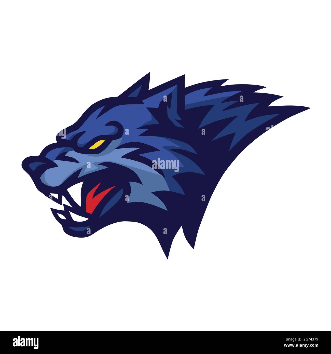Angry Wolf Vector