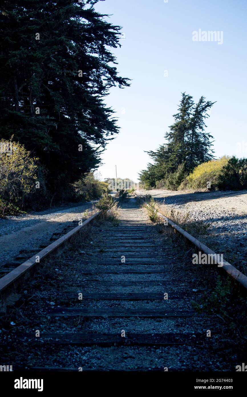 Abandoned railroad spur at Wilder Ranch, Santa Cruz, California ...