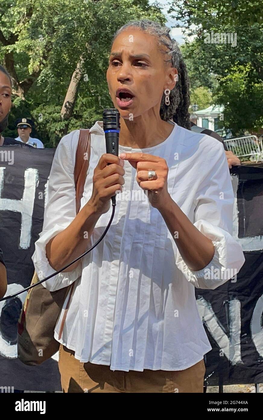 New York, NY, USA. 10th July, 2021. Mayoral Candidate Maya Wiley at the ...