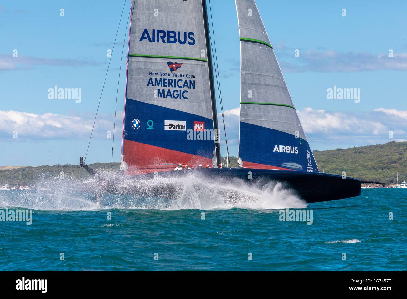 American Magic in the Semi Final of the Prada Cup, 30th January 2021 ...