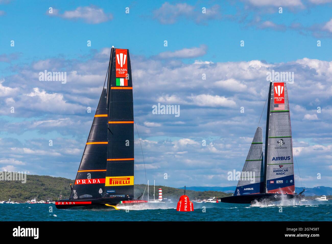 Luna Rossa Prada Pirelli and American Magic in the Semi Final of the ...