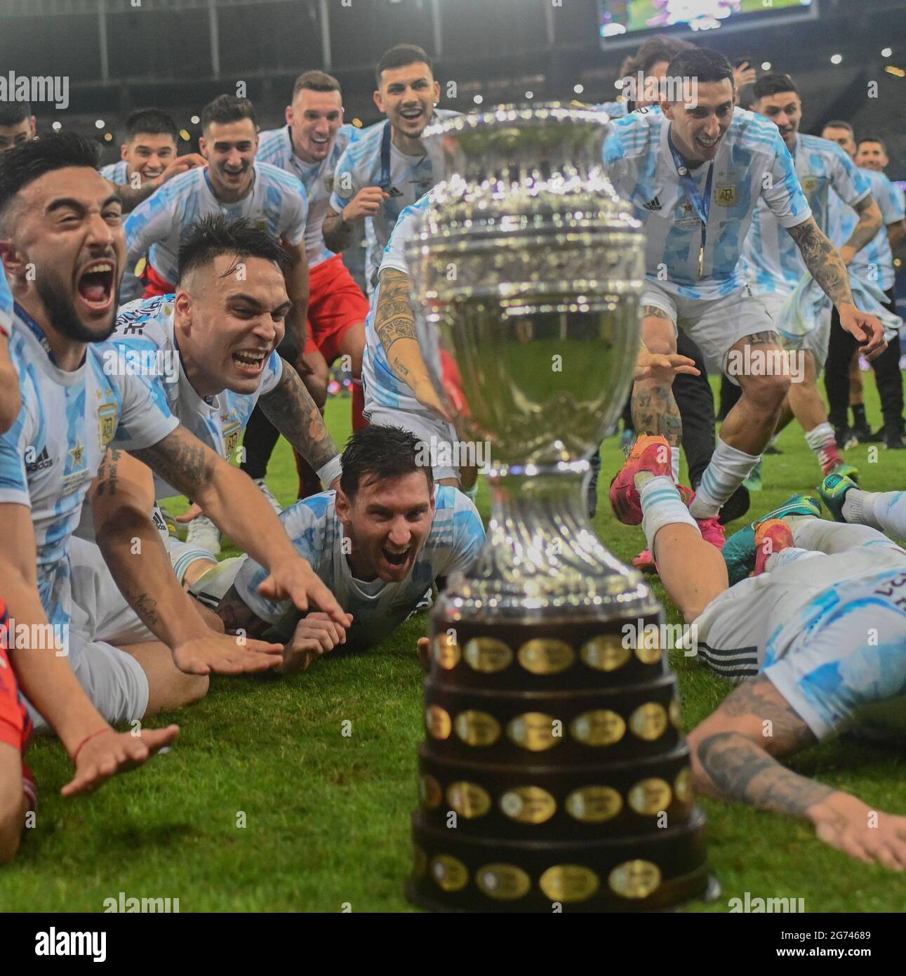 Rio De Janeiro, Brazil. 10th July, 2021. Football: Copa America, Final ...