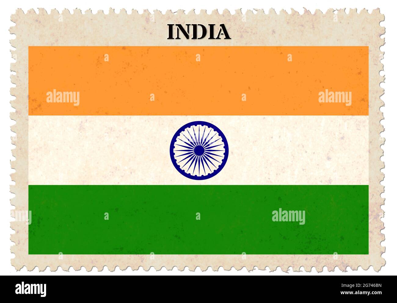 Old stamp paper india Cut Out Stock Images & Pictures - Alamy