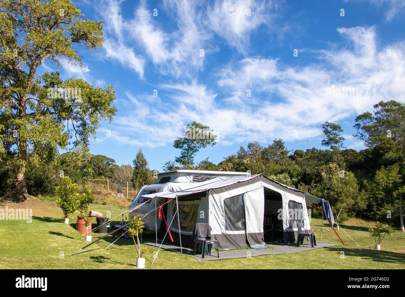 Harkerville, South Africa - caravan camping is a popular holiday in ...