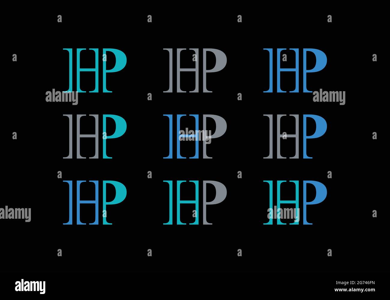 Hp initials logo Stock Vector Images - Alamy