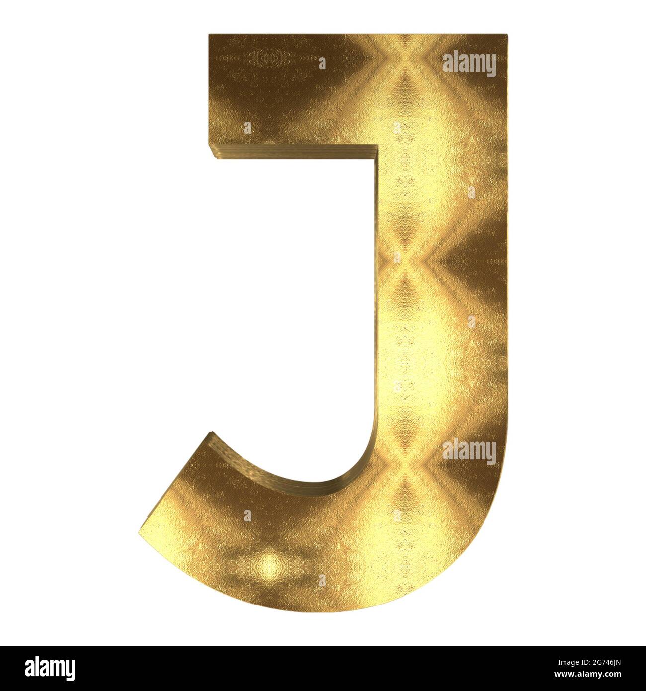 A golden alphabet letter design on white background Stock Photo - Alamy