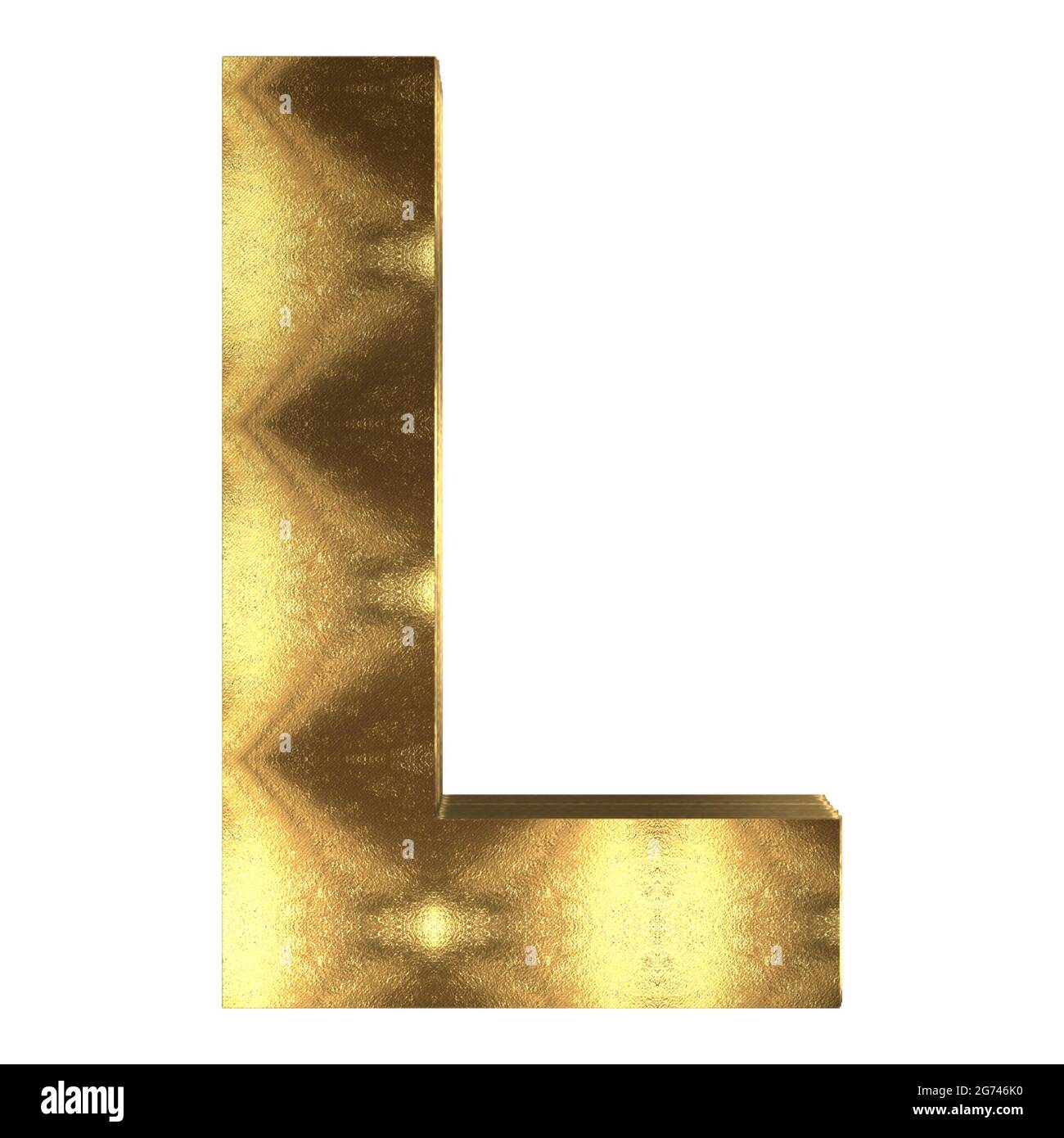 A golden alphabet letter design on white background Stock Photo - Alamy
