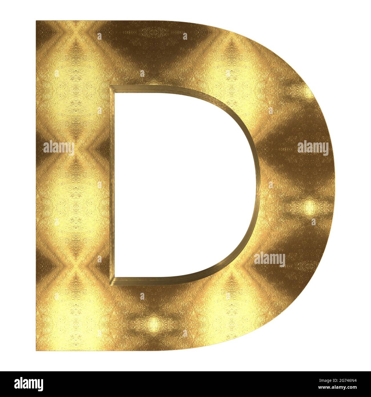 An illustration of the letter D isolated on a white backgrou Stock ...