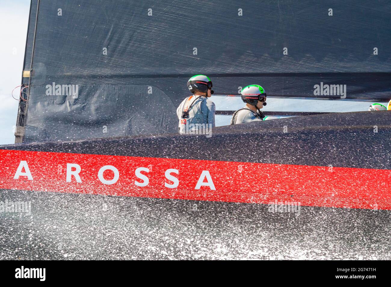 Luna Rossa Prada Pirelli in the Final of the Prada Cup. Auckland, New ...
