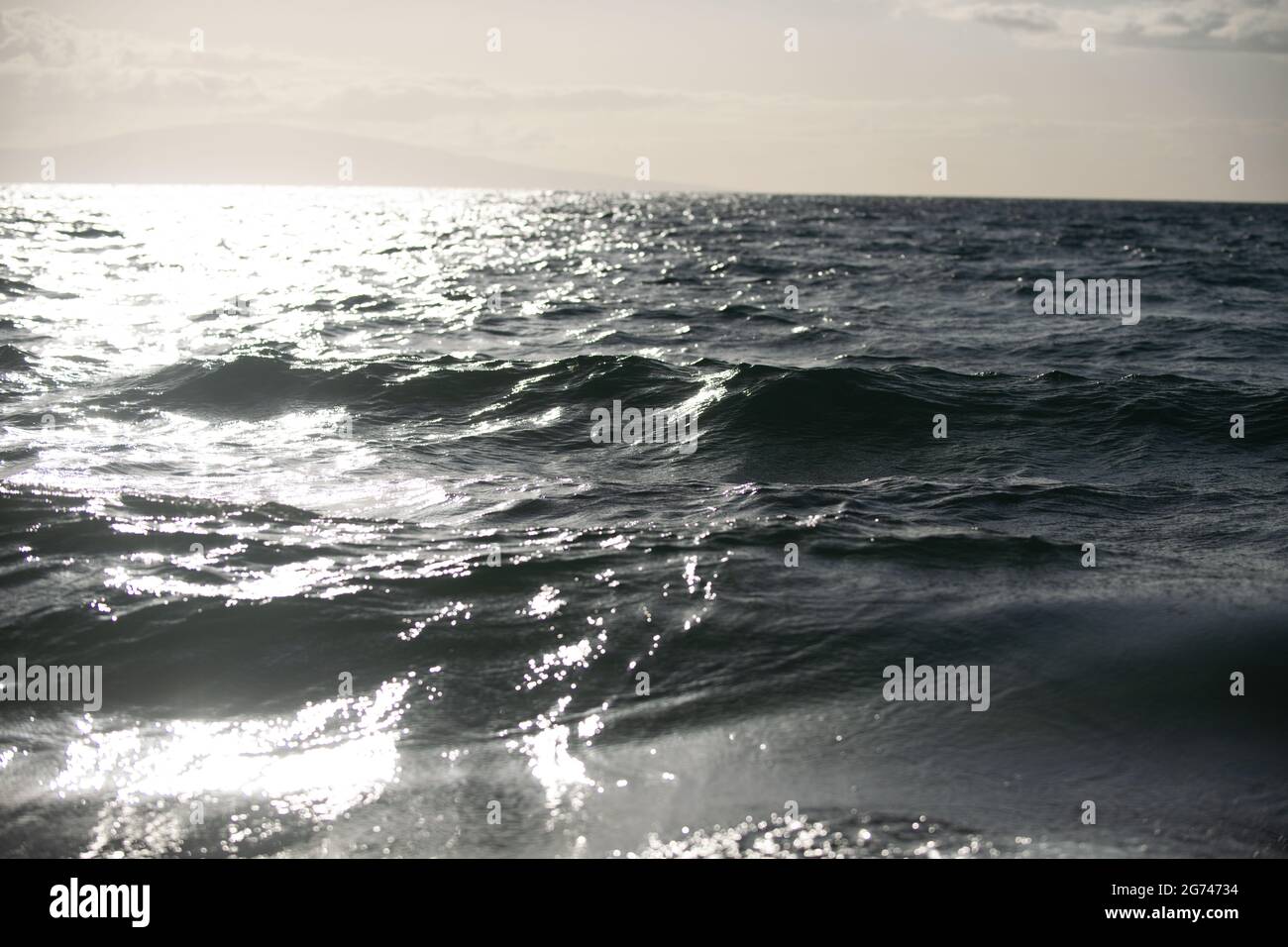 Calm sea water surface texture with splashes and waves. Abstract nature ...