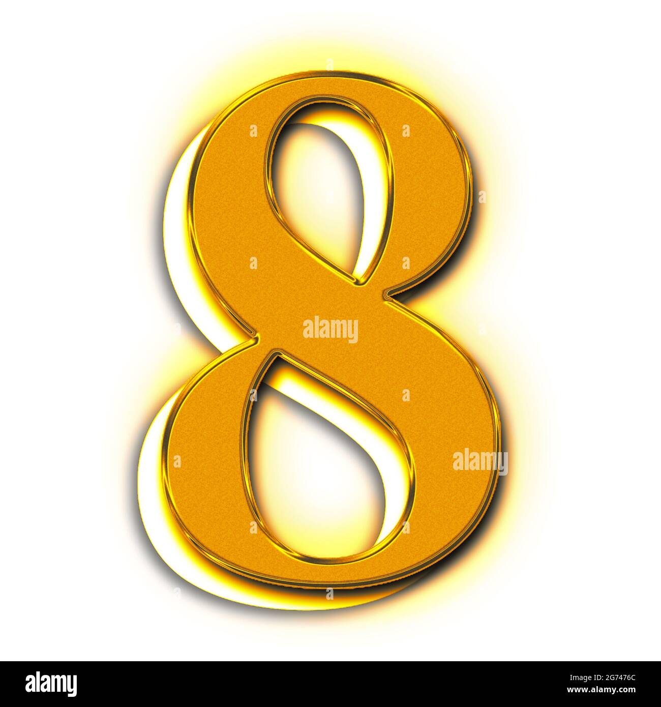 A number design on white background Stock Photo - Alamy