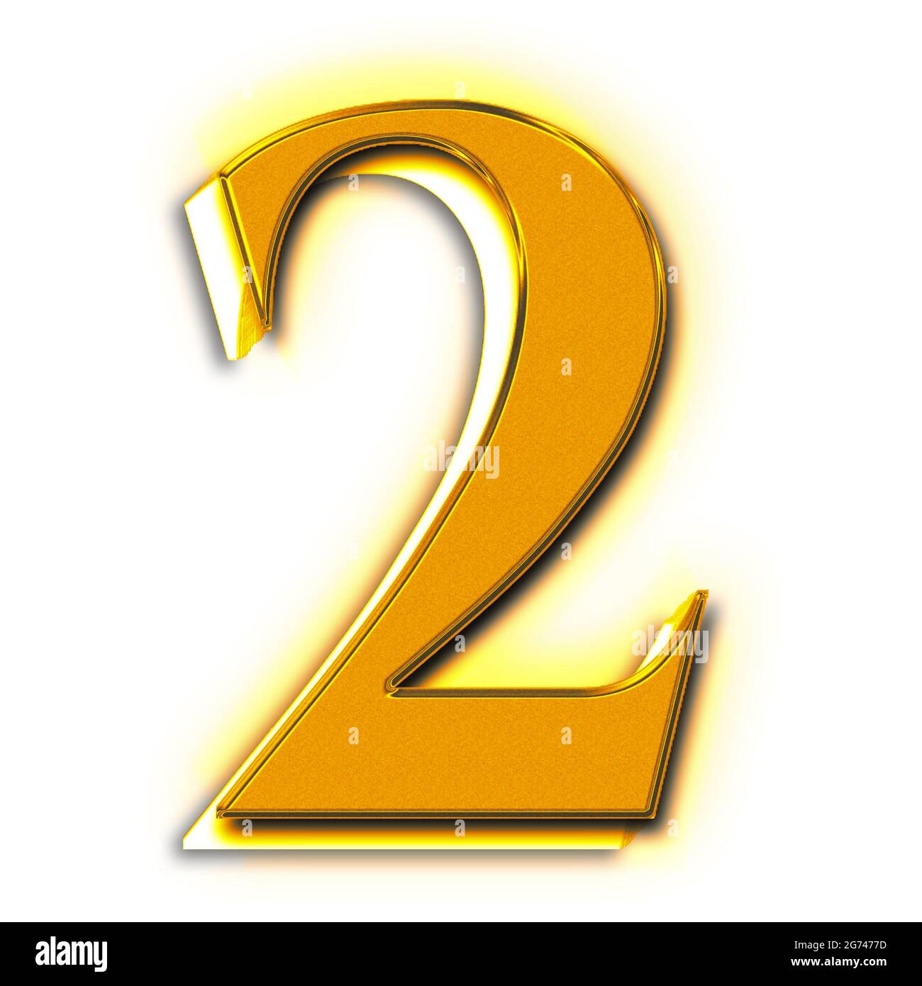A number design on white background Stock Photo - Alamy